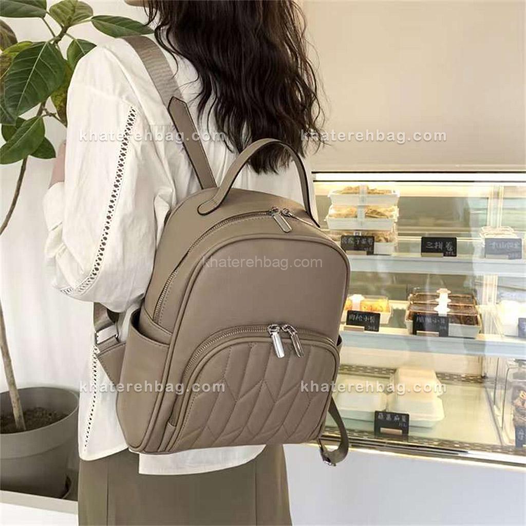 کوله پشتی چرم - کد : (22798) - خاطره